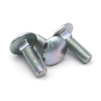 China M8 Stainless Steel DIN603 Carriage Bolt Mushroom Head Square Neck with Hex Nut 12-100mm for sale