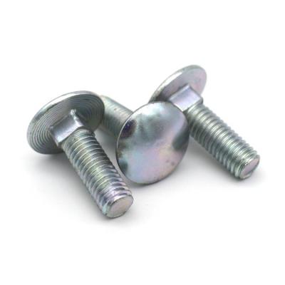 China M8 Stainless Steel DIN603 Carriage Bolt Mushroom Head Square Neck with Hex Nut 12-100mm for sale