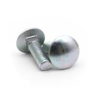 China M8 Stainless Steel DIN603 Carriage Bolt Mushroom Head Square Neck with Hex Nut 12-100mm for sale