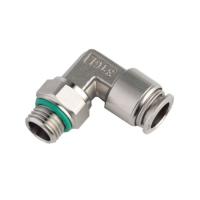 China SS316L Stainless Steel Male Threaded Elbow Pneumatic Push to Connect Fitting 12mm 16mm for sale