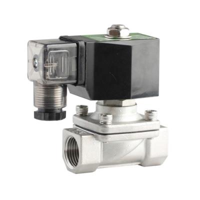 China Stainless Steel DN25 1 Inch Direct Acting Normally Closed Solenoid Valve 0-10 Bar for sale