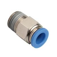 China Plastic NBR Pneumatic Push In Fitting Male Straight With 1/8'' Thread for sale