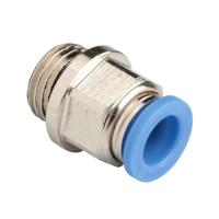 China Plastic NBR Pneumatic Push In Fitting Male Straight With 1/8'' Thread for sale