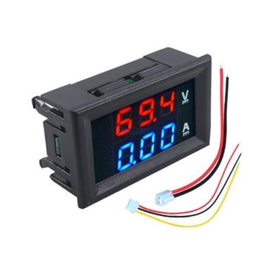 China DC 12V 0.56 Inch Mini Digital Voltmeter Ammeter 100V 10A Dual LED Display Panel Meter for sale