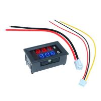 China DC 12V 0.56 Inch Mini Digital Voltmeter Ammeter 100V 10A Dual LED Display Panel Meter for sale
