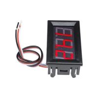 China 3 Wire 0.56 inch 0-30V DC LED Digital Voltmeter Car Motorcycle Volt Tester Red Display for sale