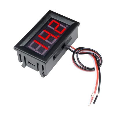 China 3 Wire 0.56 inch 0-30V DC LED Digital Voltmeter Car Motorcycle Volt Tester Red Display for sale