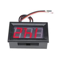 China 3 Wire 0.56 inch 0-30V DC LED Digital Voltmeter Car Motorcycle Volt Tester Red Display for sale