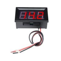 China 3 Wire 0.56 inch 0-30V DC LED Digital Voltmeter Car Motorcycle Volt Tester Red Display for sale