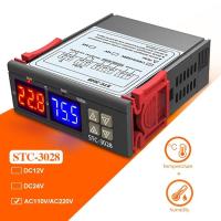 China STC-3028 Dual LED Digital Panel Meters Thermoregulator Thermometer Hygrometer for sale