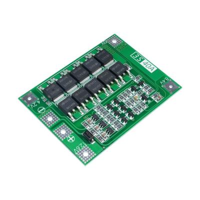 China 3S 40A 11.1V 12.6V 18650 Lithium Battery Charging Module PCB BMS for sale