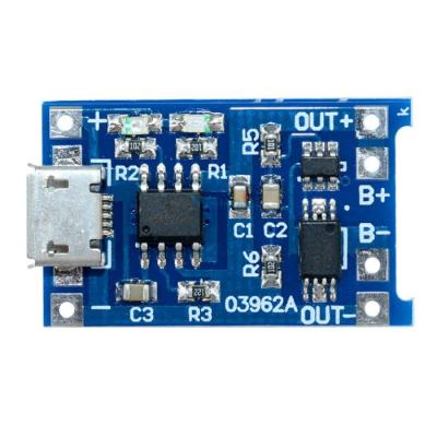 China Micro USB 5V 1A 18650 TC4056A Lithium Battery Charging Board Replace TP4056 for sale