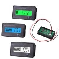 China 7-100V Lead Acid Lithium Battery Capacity Indicator Voltmeter 12V 24V 48V Car Motorcycle for sale