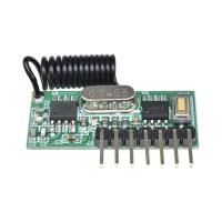China 433MHz RF Wireless Receiver Module 4 Channel Learning Decoding Remote Control 3-5V for sale