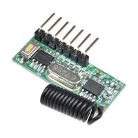 China 433MHz RF Wireless Receiver Module 4 Channel Learning Decoding Remote Control 3-5V for sale