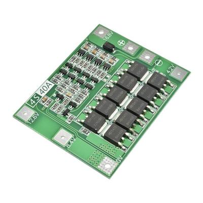 China 4S 40A Li Ion Lithium 18650 Charge Board PCB BMS for sale
