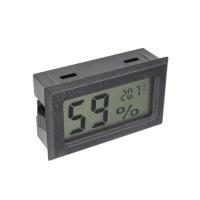 China Black Mini Digital Lcd Thermometer Hygrometer Indoor Convenient Temperature Sensor Humidity Meter Instrument for sale