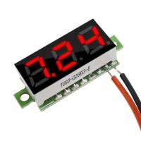 China 0.28 Inch 2.5v-30v Mini Digital Voltmeter Red Led Display 2 Wires for sale