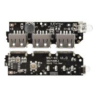 China 3 USB Power Bank Battery Charger Module Circuit Board Step Up Boost DIY 5V 2.1A for sale