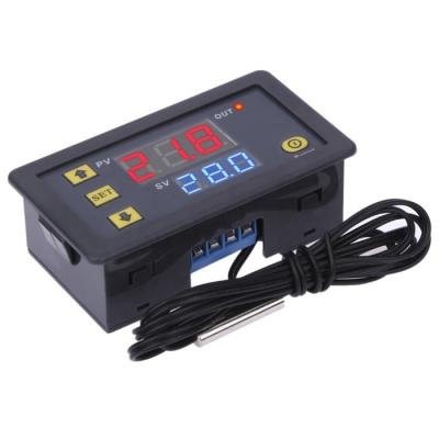 China W3230 DC 24V 20A Digital Temperature Controller -55 to 120°C Red Blue LED Thermostat for sale