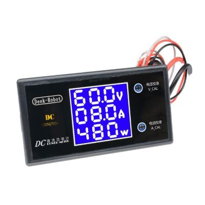 China Lcd Digital Panel Meters Voltmeter Ammeter Dc 50v 5a 100v 10a Voltage Current Power Meter for sale