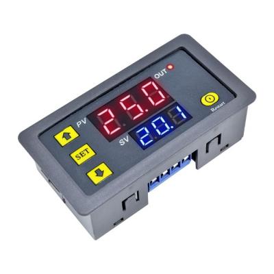 China Black Covering Dual Display Time Delay Relay 12v Module Dc 20a for sale