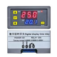 China Black Covering Dual Display Time Delay Relay 12v Module Dc 20a for sale