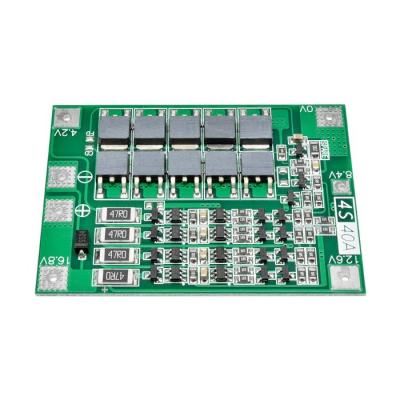 China 4S 40A Li Ion Lithium Battery 18650 Charger BMS Protection Board Balanced Module for sale