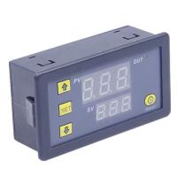 China 24v Thermostat 10a Digital Led Dual Display Cycle Delay Timer Relay 0-999hours for sale