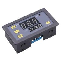 China 24v Thermostat 10a Digital Led Dual Display Cycle Delay Timer Relay 0-999hours for sale