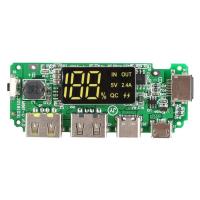 China QC Dual USB 18650 Lithium Battery Charger Module Step Up Buck Converter 5V 2.4A for sale