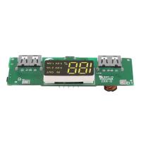 China LED Dual USB 5V 2.1A Micro USB Input 18650 Battery Charger Board with Overcharge Protection for sale