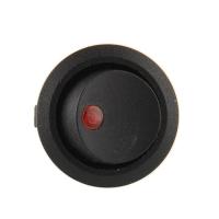 China 12V DC Red LED Round Rocker Toggle Switch ON-OFF SPST 3 Pin 19mm Waterproof for sale
