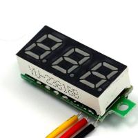 China 0.28 Inch DC LED Digital Voltmeter 0-100V Voltage Meter with Reverse Protection for Auto Car Mobile 12V for sale