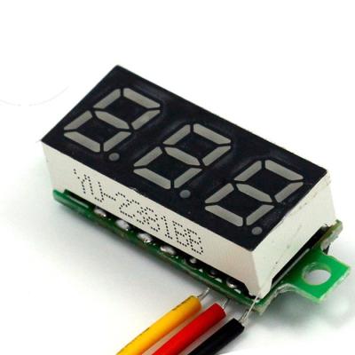China 0.28 Inch DC LED Digital Voltmeter 0-100V Voltage Meter with Reverse Protection for Auto Car Mobile 12V for sale