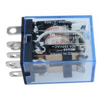 China OMRON LY2NJ AC 220V 8 Pin DPDT Power Relay 10A 240VAC with LED Indication for sale
