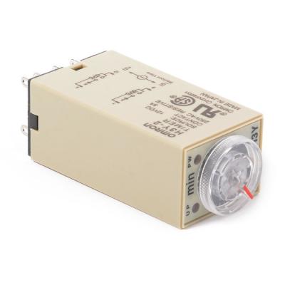 China H3Y-2 220V AC 8P Dpdt Timer Relay 0-30 Minutes Timing Delay Range With Base for sale