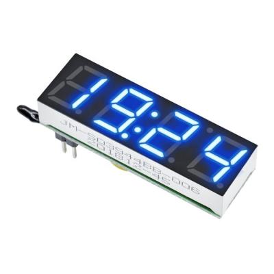 China DS3231SN Digital Clock Module 3 in 1 Time Thermometer Voltmeter Green LED Display 5-30V DC for sale