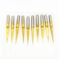 China Carbide 10 Degree 0.1mm Pcb Engraving Bits For Cnc Router for sale