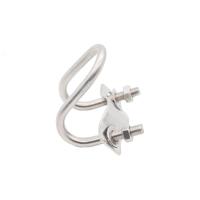 China Stainless Steel U Type Snap Pipe Clamp Cross Clamp Connector for Greenhouse 1-2 Inch for sale