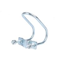 China Stainless Steel U Type Snap Pipe Clamp Cross Clamp Connector for Greenhouse 1-2 Inch for sale