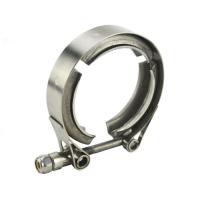 China Stainless Steel 304 Flange Turbo Exhaust Pipe V Band Hose Clamp 2.5 Inch for sale