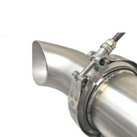China Stainless Steel 304 Flange Turbo Exhaust Pipe V Band Hose Clamp 2.5 Inch for sale