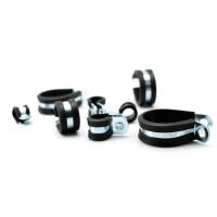 China DIN Standard Wide Pipe Hose Clamp Stainless Steel Insulated Tube Clips 304 for sale