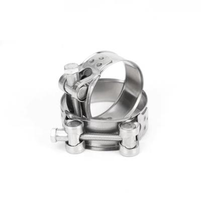 China Galvanized Iron Single Bolt Heavy Duty Pipe Clip Single Bolt Hose Clamp for sale