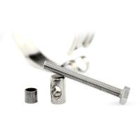 China European Type Stainless Steel 32mm High Pressure Pipe Clamps M5x40 Screw 4.5Nm for sale