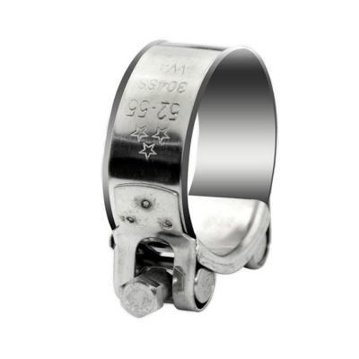 China European Type Stainless Steel 32mm High Pressure Pipe Clamps M5x40 Screw 4.5Nm for sale