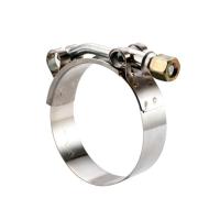 China W2 Double T Bolt 135mm Heavy Duty Stainless Steel Hose Clamp for Industrial Pipes for sale