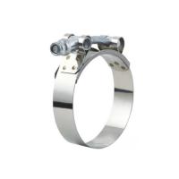 China W2 Double T Bolt 135mm Heavy Duty Stainless Steel Hose Clamp for Industrial Pipes for sale