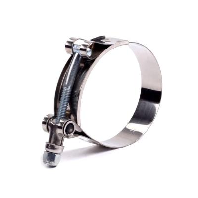 China W2 Double T Bolt 135mm Heavy Duty Stainless Steel Hose Clamp for Industrial Pipes for sale